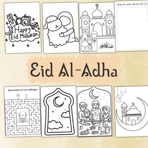 Eid Ul Adha Activity, Eid Activity Printable, Hajj Kids Activity, Eid ...