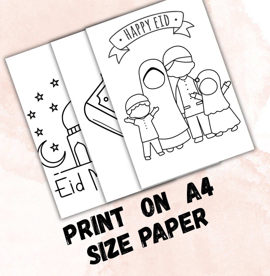 Kids Fun Activities for Eid, Kids Eid Activity Book, Kids Eid Coloring ...