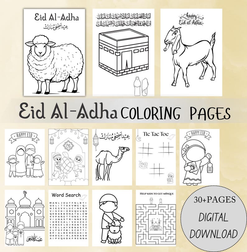 Eid Ul Adha Activity, Eid Activity Printable, Hajj Kids Activity, Eid ...