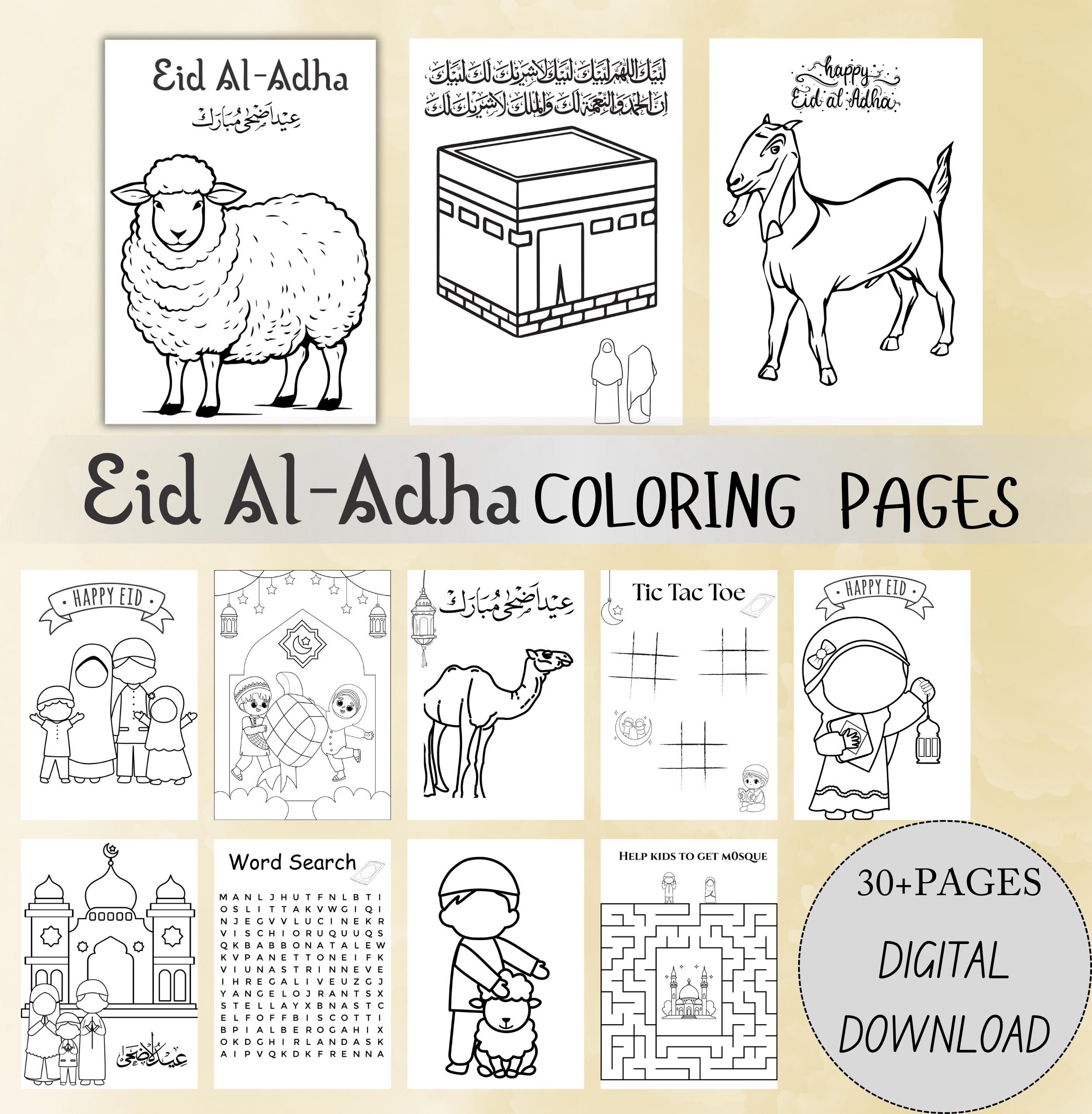 Eid Ul Adha Activity, Eid Activity Printable, Hajj Kids Activity, Eid ...