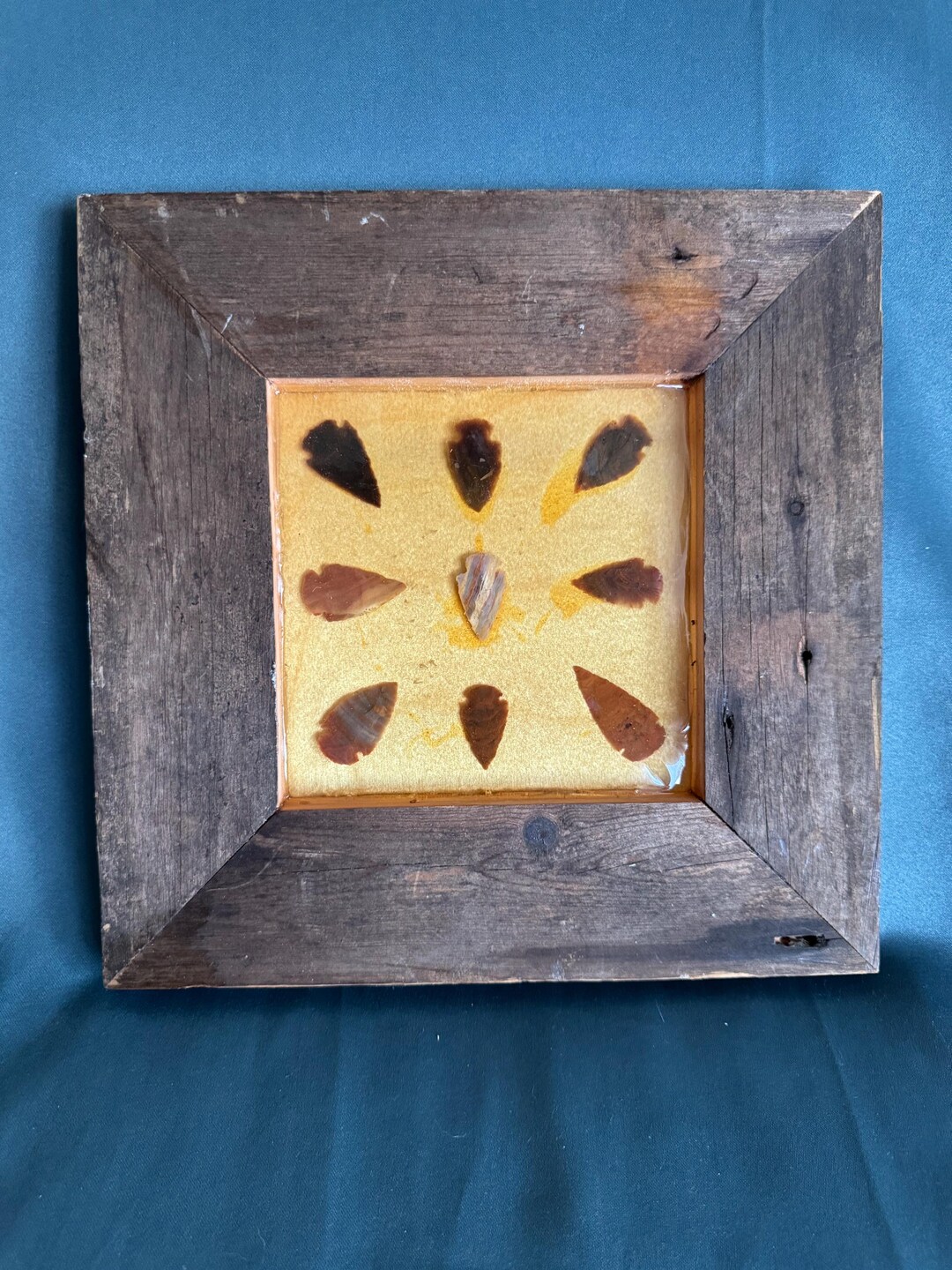 Rustic Framed Arrowhead Display - Etsy