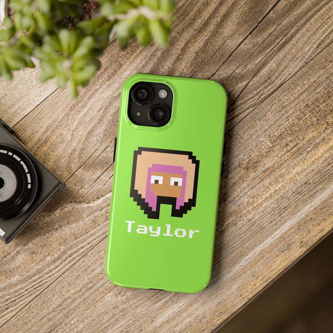 Custom Pixel Art Avatar Phone Case | Personalized Vibrant Video Game ...