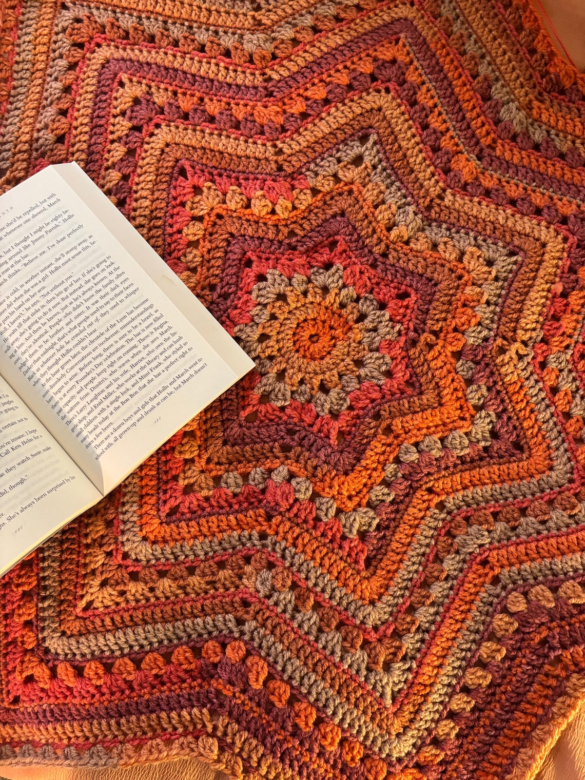 Crochet Star Throw Blanket - Etsy