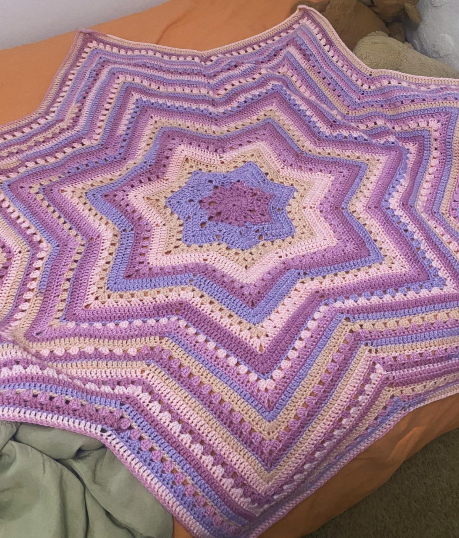 Crochet Star Throw Blanket - Etsy