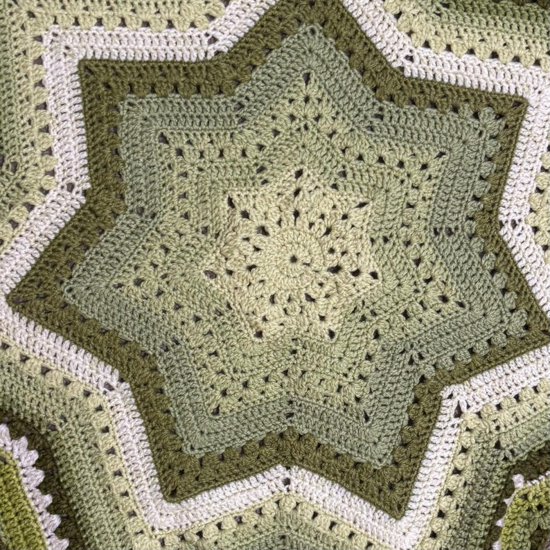 Crochet Star Throw Blanket - Etsy