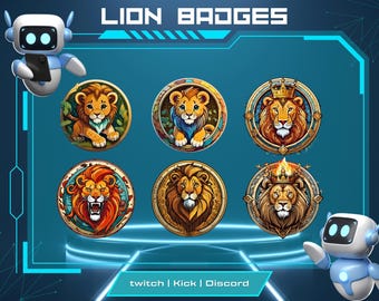 Tiger Themed Badges - Ready for Twitch/discord - Subscriber & Bit Icons ...