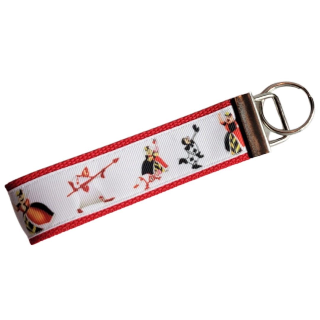 Queen of Hearts Disney Key Fob - Alice in Wonderland, FE Gift, Fish ...