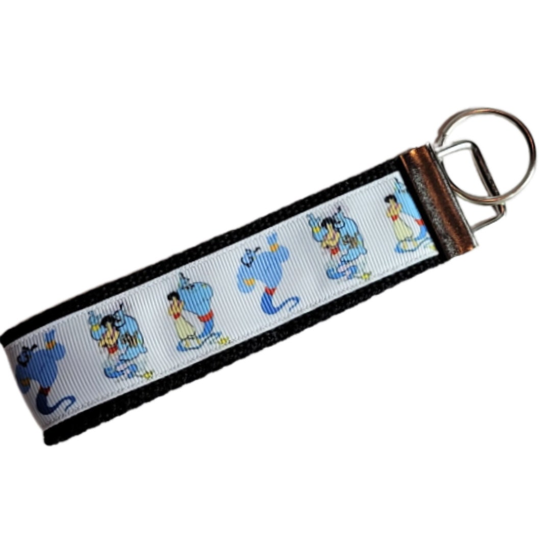 Aladdin Disney Key Fob - Genie, Abu, Fish Extender, FE Gift, Wristlet ...