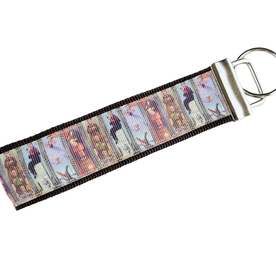 Haunted Mansion Stretching Room Portrait Key Fob, Wristlet, Disney ...