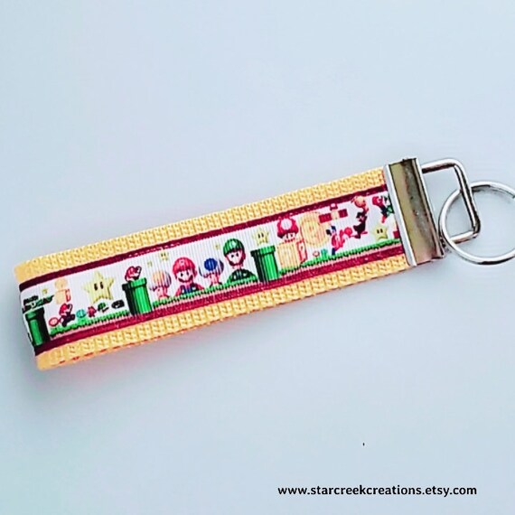 Mario Bros Key Fob Super Mario Luigi Nintendo Wristlet - Etsy