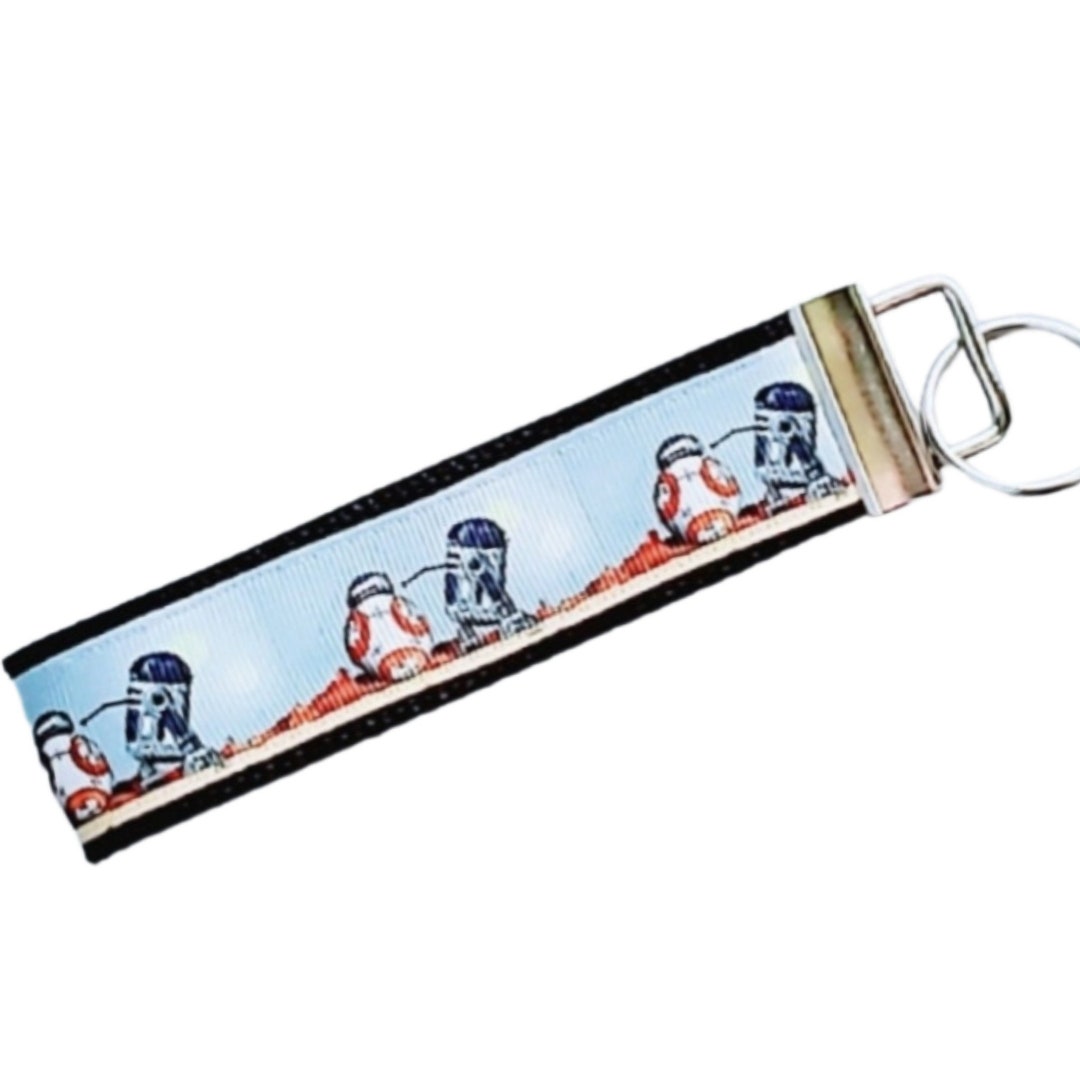 R2D2 and BB8 Key Fob - Disney, Star Wars, Droid, FE Gift, Wristlet ...