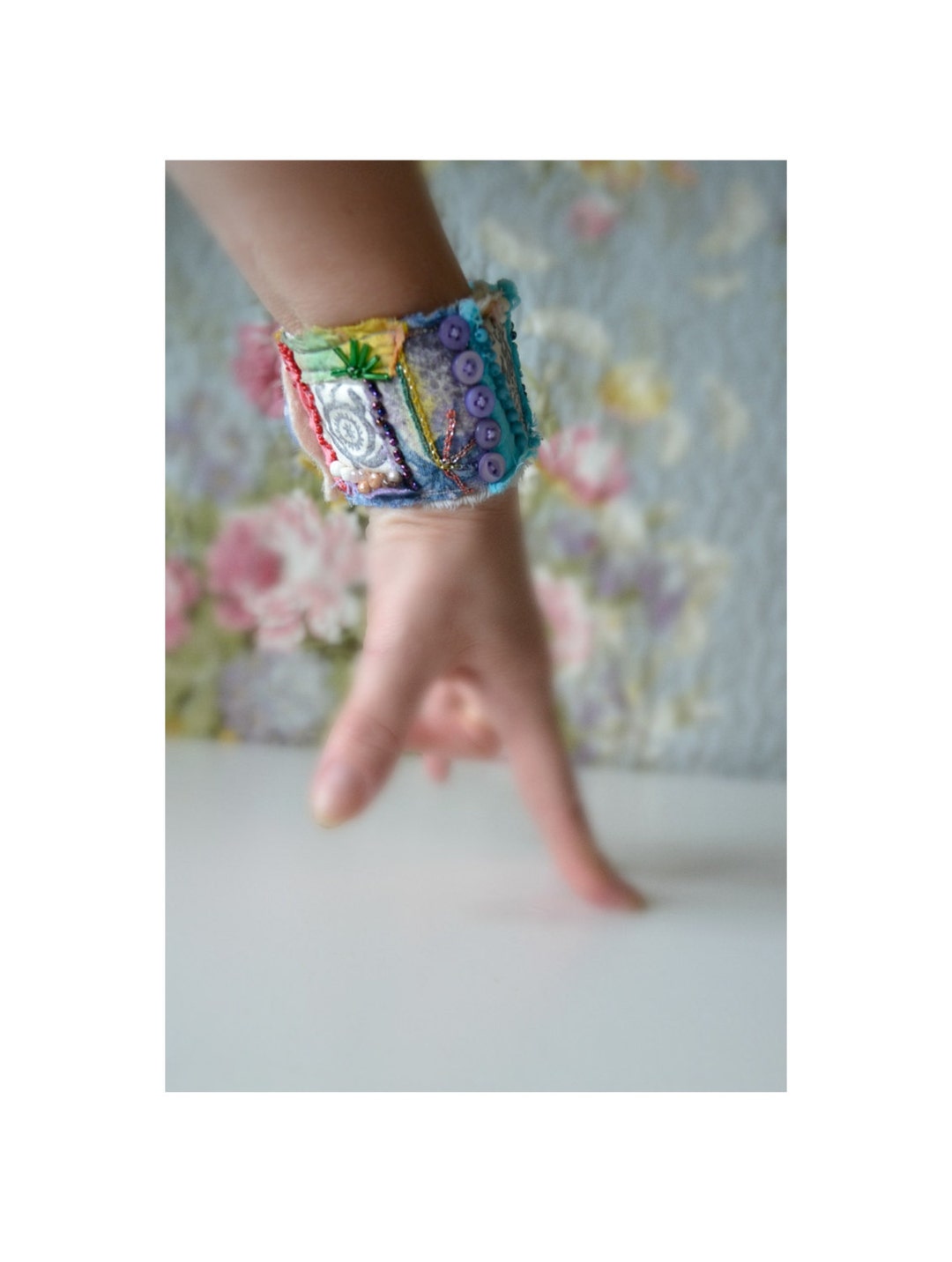 Handmade Felted Wool Bracelet - Etsy