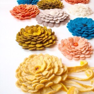 PDF Tutorial Felted Wool Flower in English - Etsy