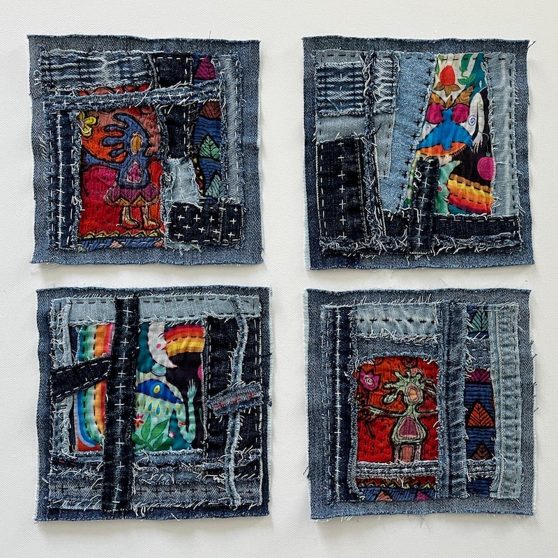 Jean Patch Boro Sashiko - Etsy