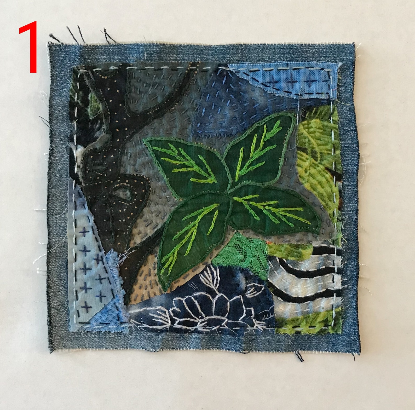 Sew-on Patch, Patch for Jeans, Denim Visible Mending, Hand Stitched ...