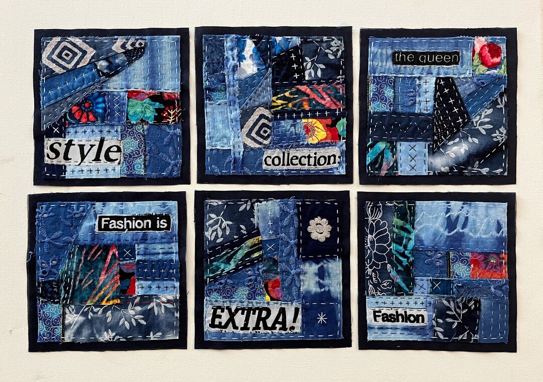 Handcrafted Boro Sashiko Patch: Unique Denim Mending With Hand ...