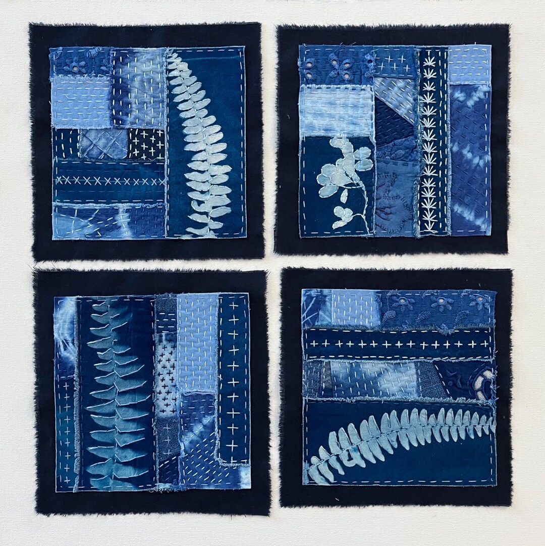 Sashiko, Boro Patch, Handmade Sew-on Patch, Patch for Jeans, Denim ...