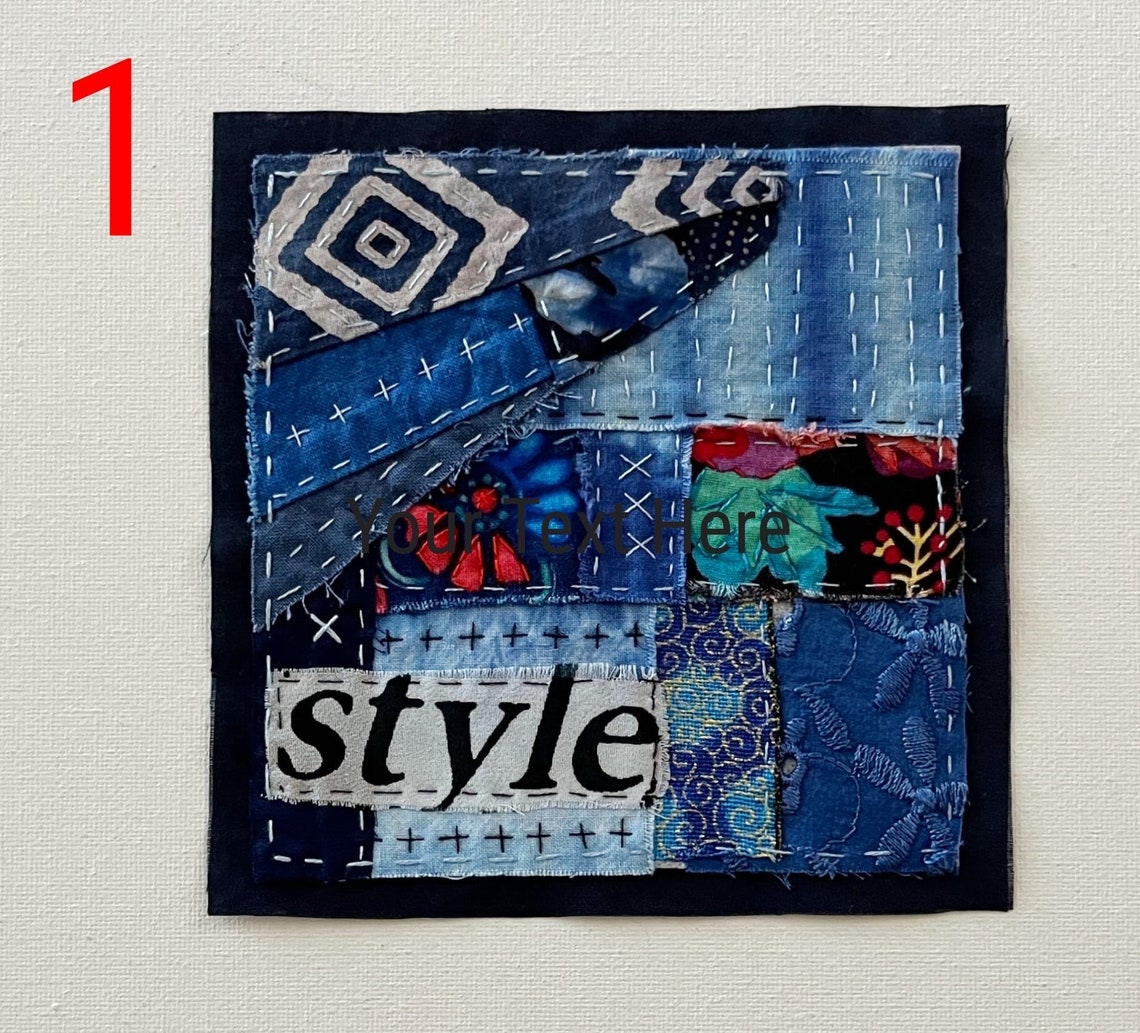 Handcrafted Boro Sashiko Patch: Unique Denim Mending With Hand ...