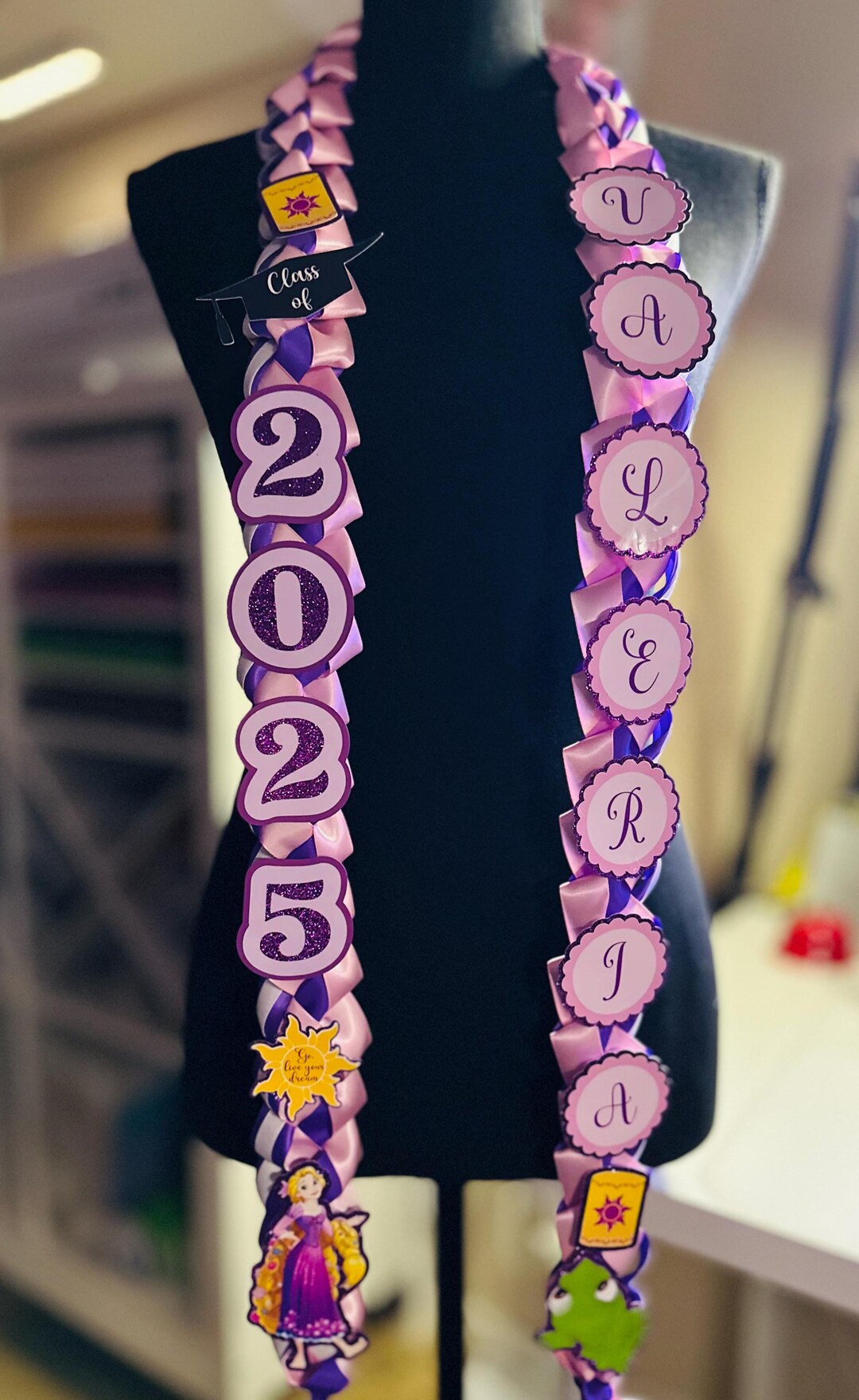 Graduation Lei Promotion Gift Lei Senior Night Gift Lei Braided Ribbon ...