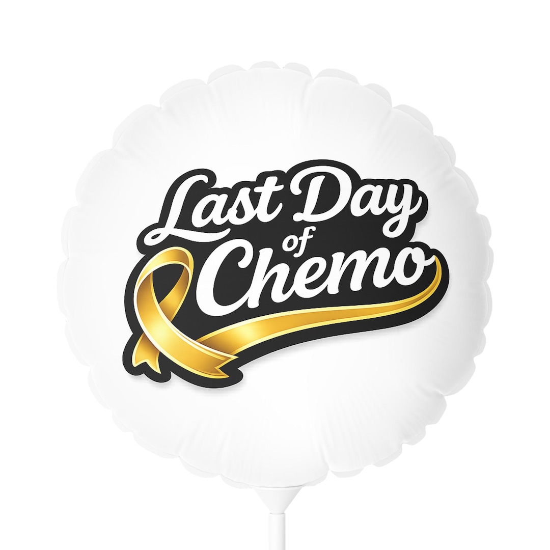 Last Day of Chemo Balloon | Gold Ribbon Childhood Cancer Awareness | 11 ...