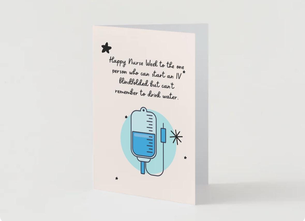 Nurses Week Card Printable, Medical Funny Card, RN Funny Card, Nurse ...