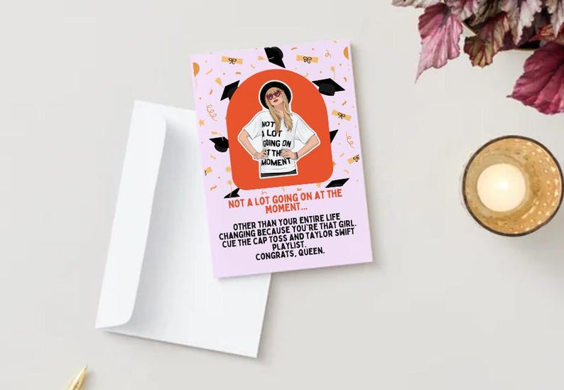 Taylor Swift Graduation Card| CONGRATULATIONS! Swiftie Fan Grad Gift - Etsy