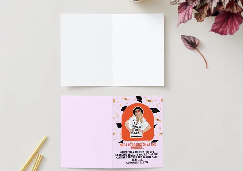 Taylor Swift Graduation Card| CONGRATULATIONS! Swiftie Fan Grad Gift - Etsy