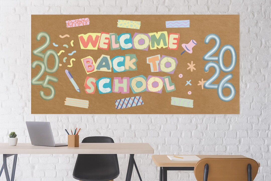 Painted Banner Template, Custom Banner, Back to School Banner, Banner ...
