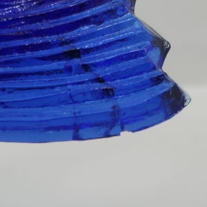 Cobalt Blue Glass Fish Dolphin Kemple Summit Art Glass Covered Dish ...