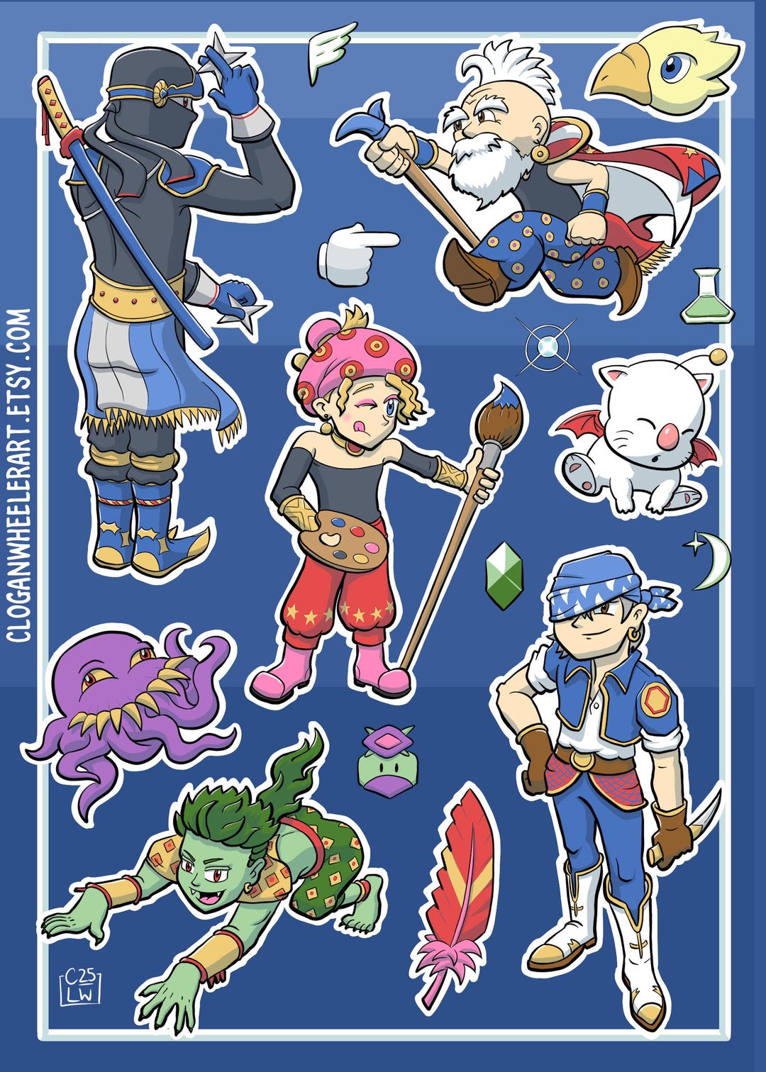 Final Fantasy VI Sticker Sheet - Etsy