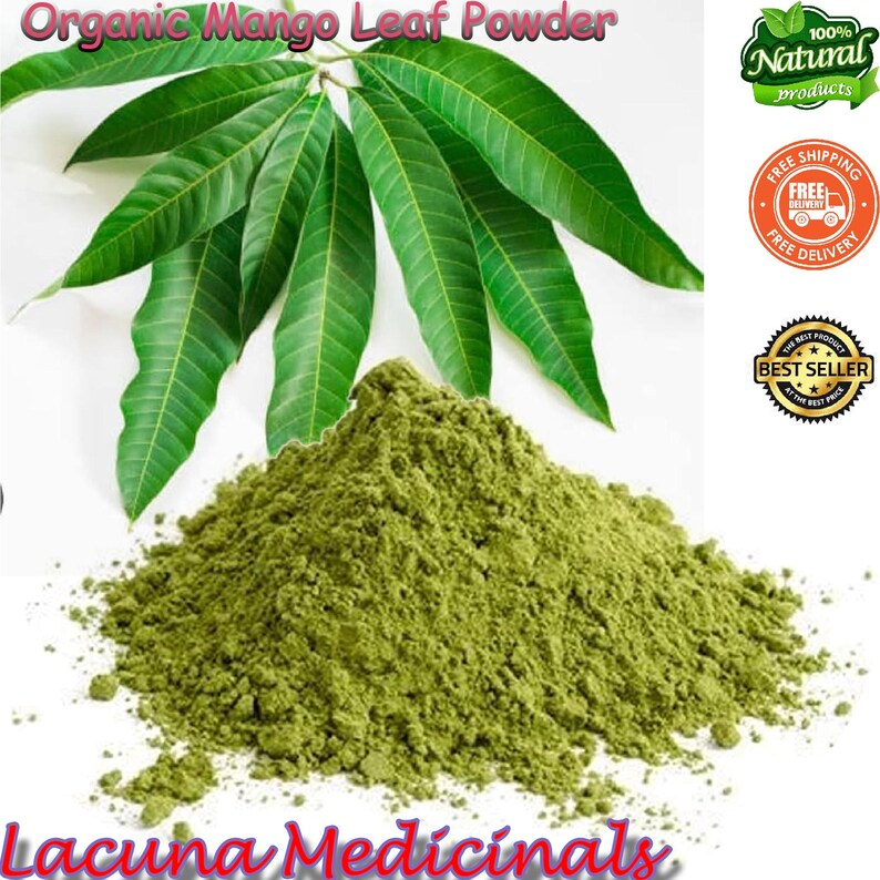 Natural Air Dried Mango Leaf Powder - Etsy