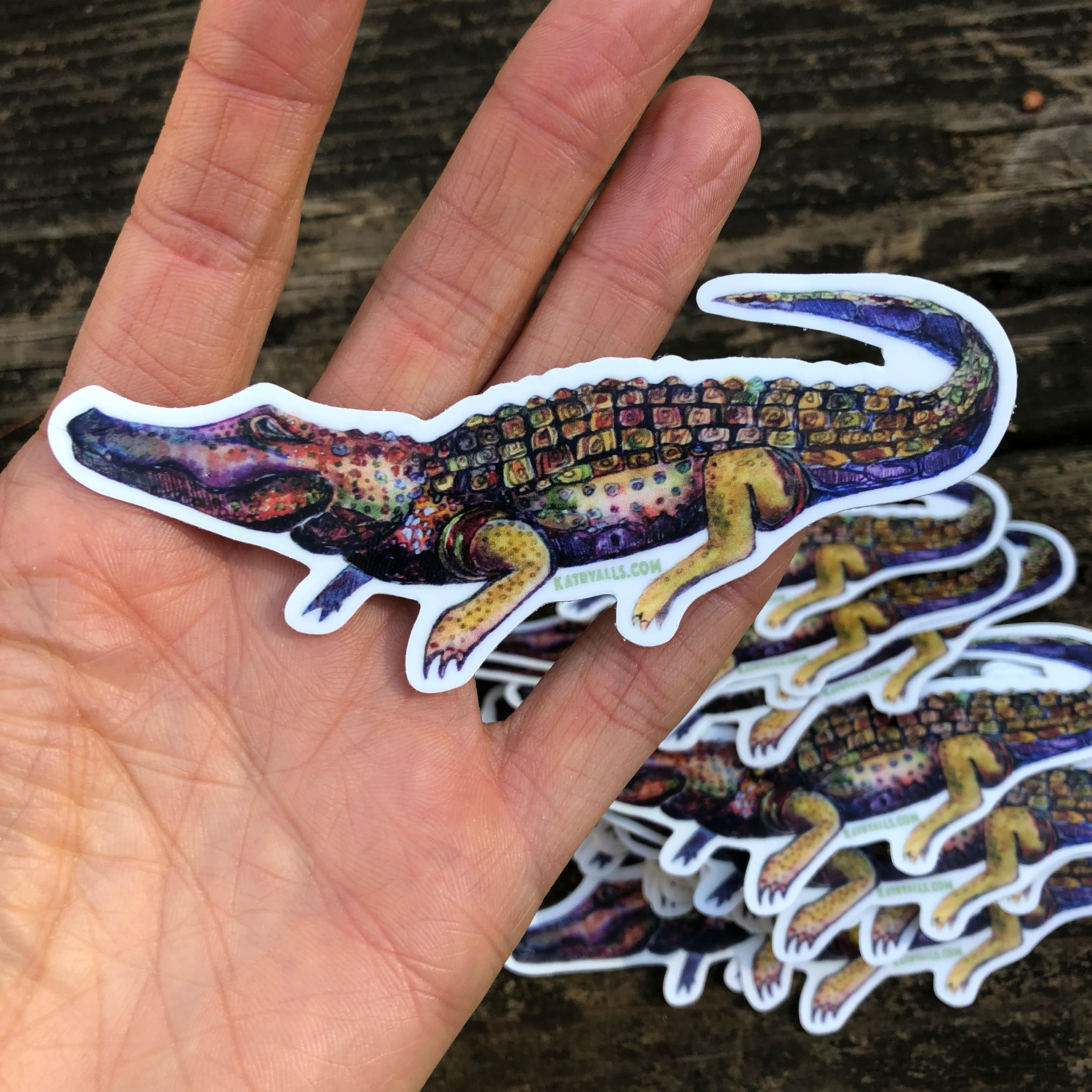 Alligator Vinyl Sticker 4 Louisiana new orleans | Etsy