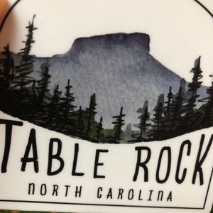 Linville Gorge Wilderness Sticker Table Rock 3.4" by Kat Ryalls ...