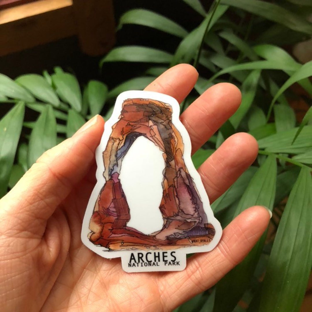 Arches National Park Vinyl Sticker Delicate Arch Journey Travel ...