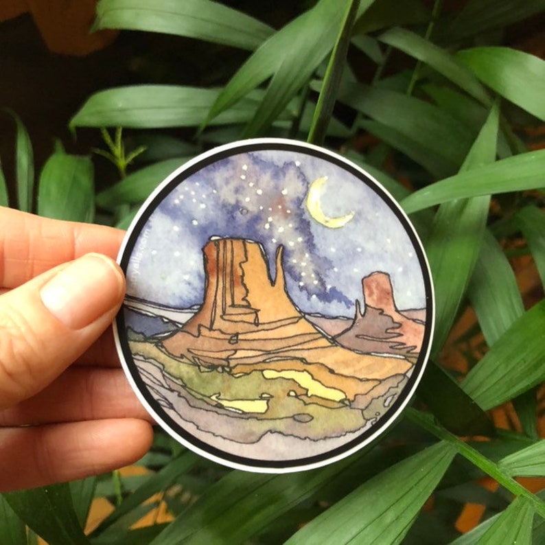 Desert Arizona Vinyl Sticker Decal 3 Watercolor National - Etsy