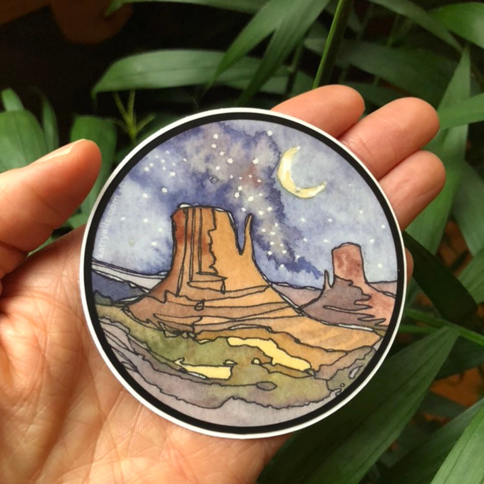 Desert Arizona Vinyl Sticker Decal 3 Watercolor National - Etsy