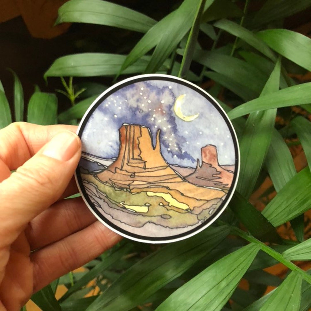 Desert Arizona Vinyl Sticker Decal 3" Watercolor National Parks by Kat ...