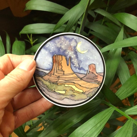 Desert Arizona Vinyl Sticker Decal 3 Watercolor National - Etsy