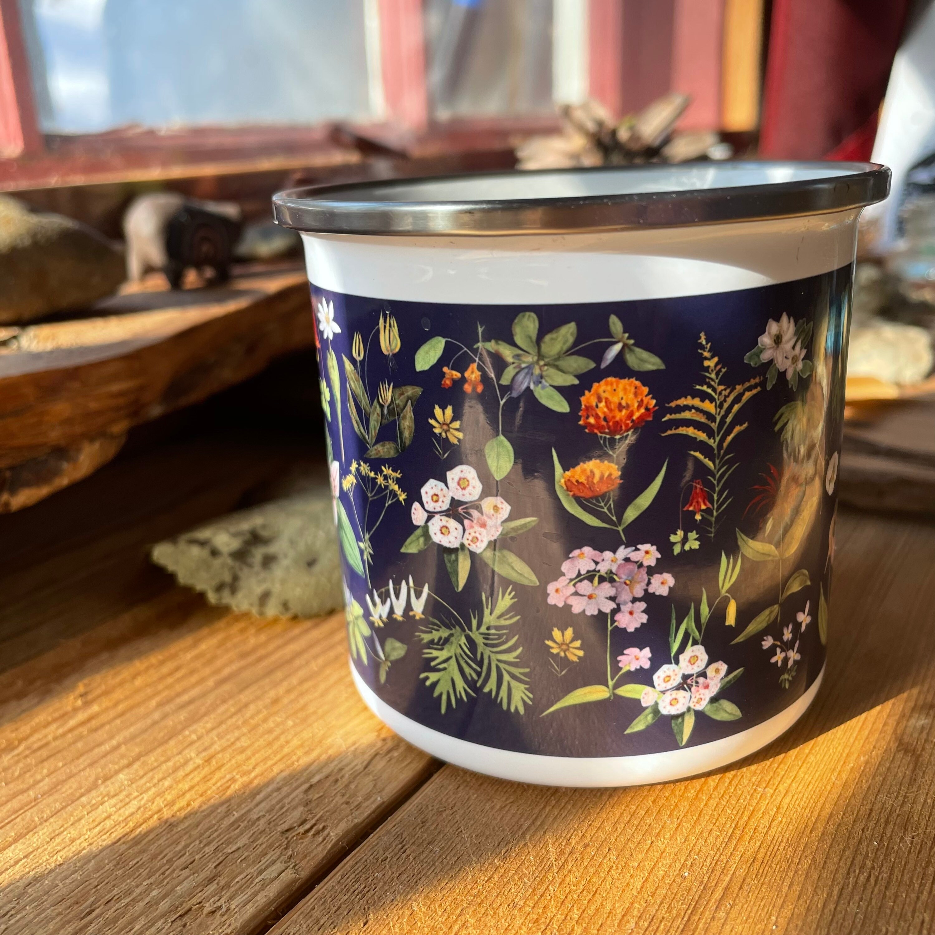 Wildflower Enamel Mug - Etsy