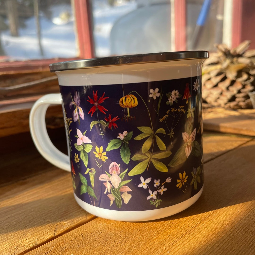 Wildflower Enamel Mug - Etsy