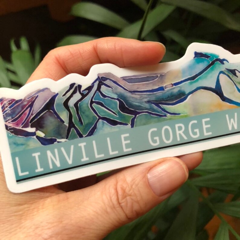 Linville Gorge Wilderness Blueridge Mountain Vinyl Sticker - Etsy