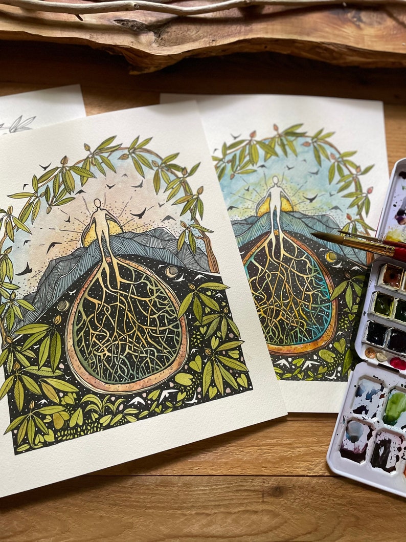 Grounding Coloring Page Digital Download Watercolor Coloring - Etsy