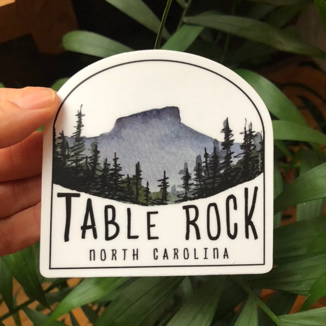 Linville Gorge Wilderness Sticker Table Rock 3.4" by Kat Ryalls ...