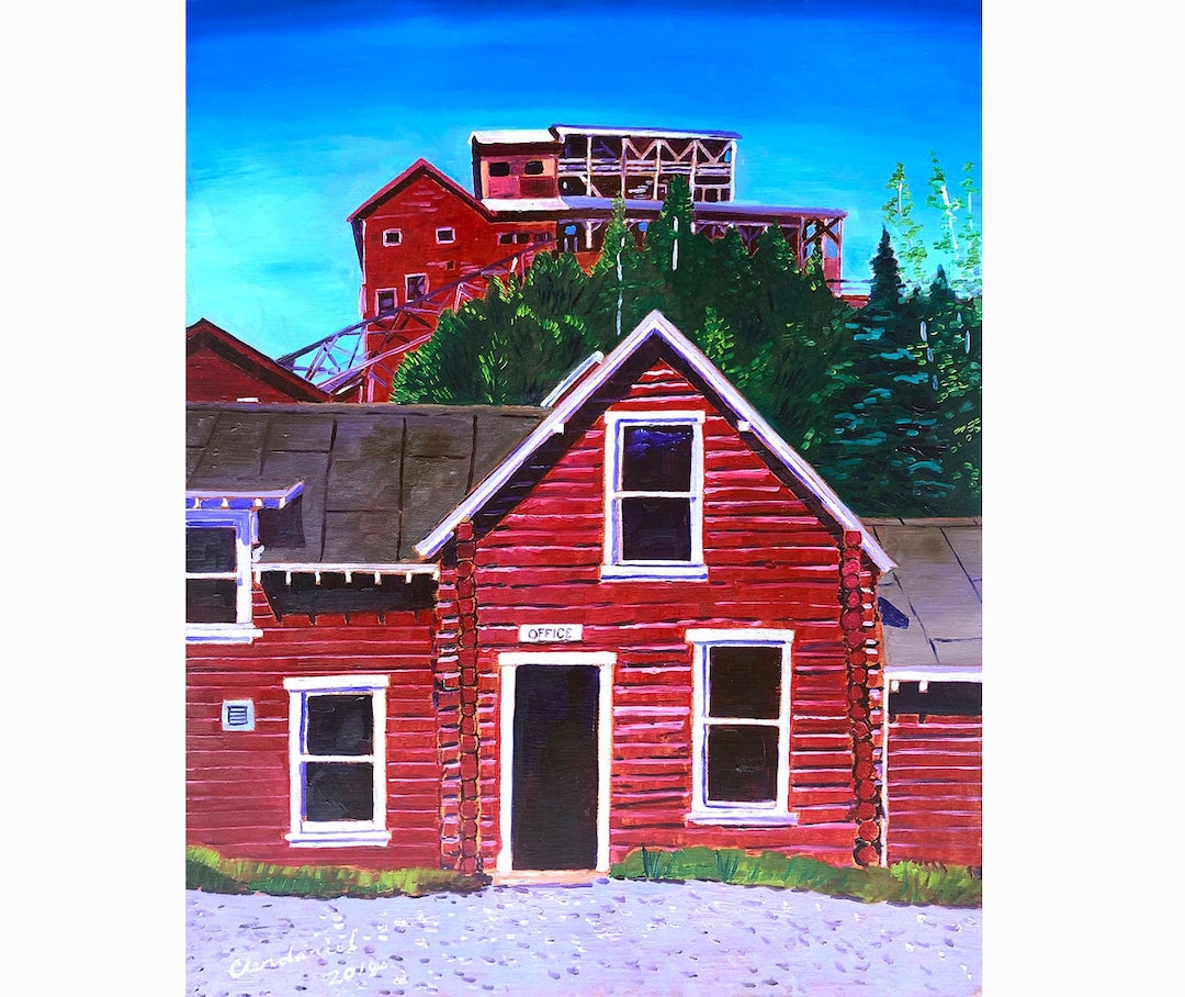 Kennecott Mine Office Building Painting, Scott Clendaniel, Alaska ...