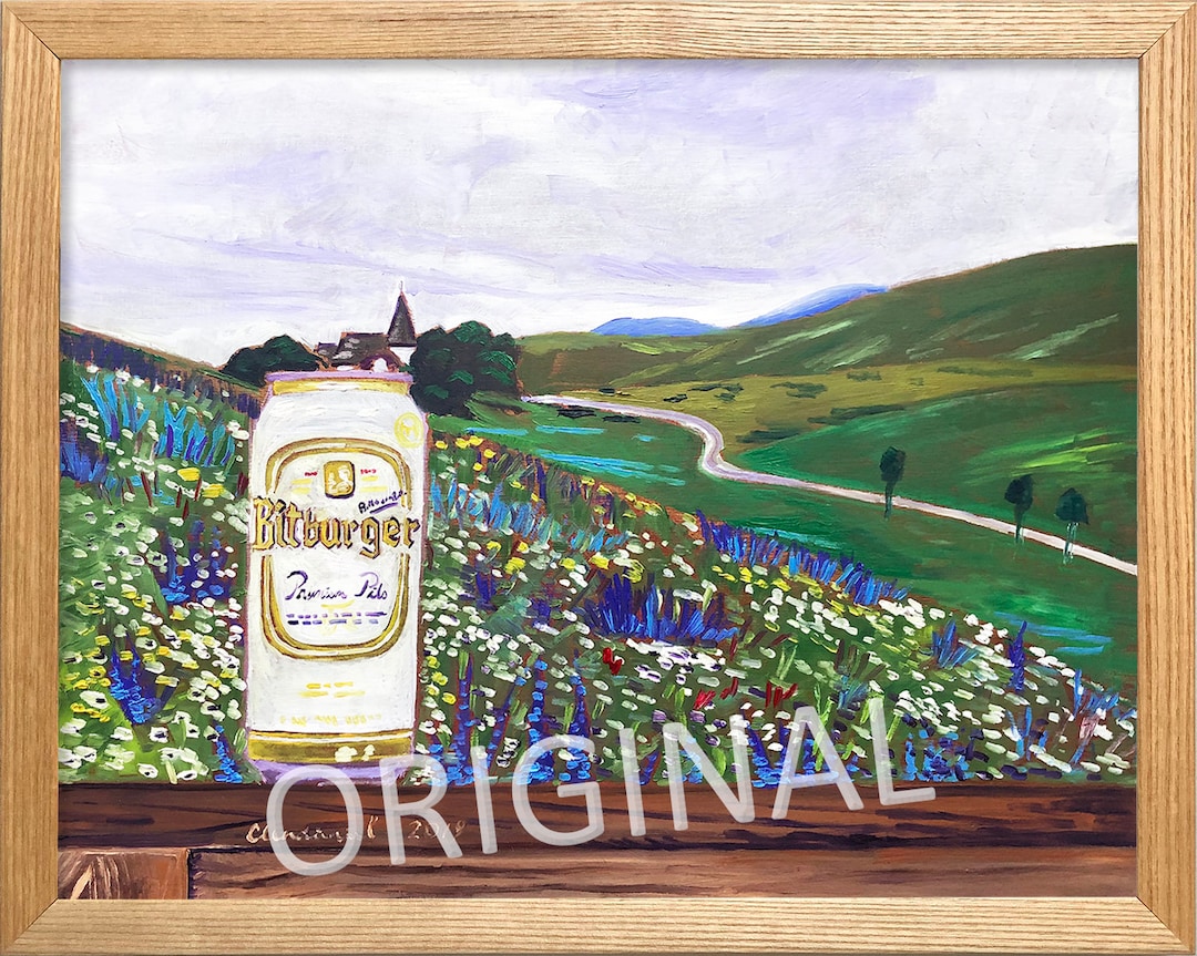 Bitburger Beer Painting, German Beer Poster, Bitte Ein Bit, Alcohol ...