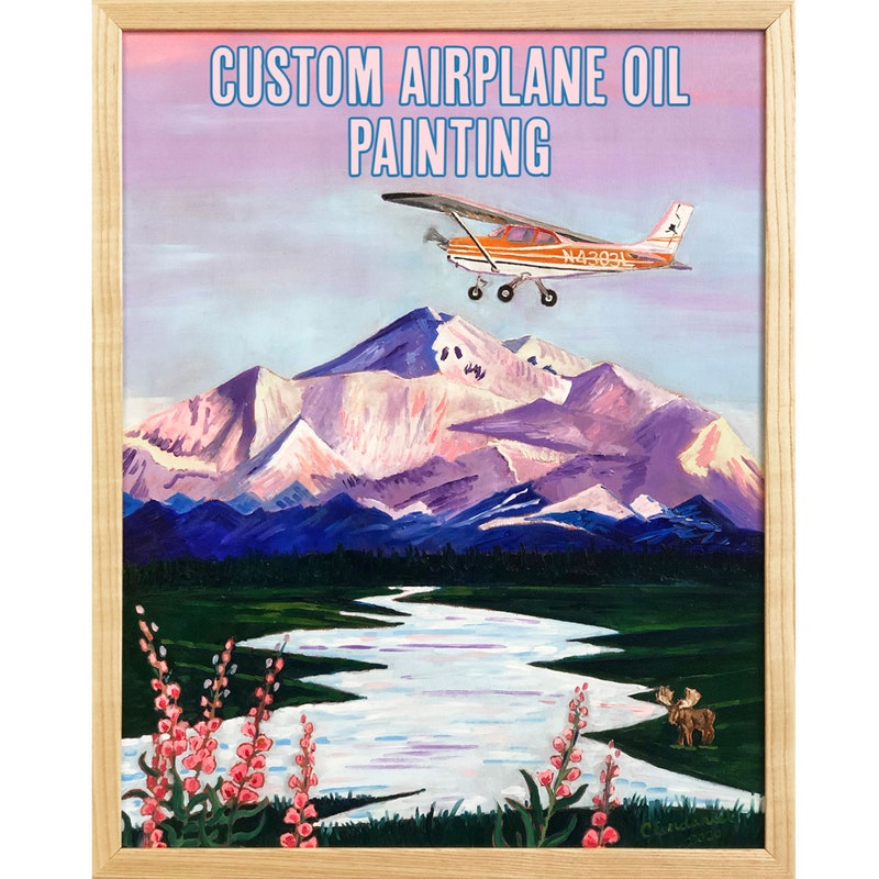 Airplane Painting - Etsy