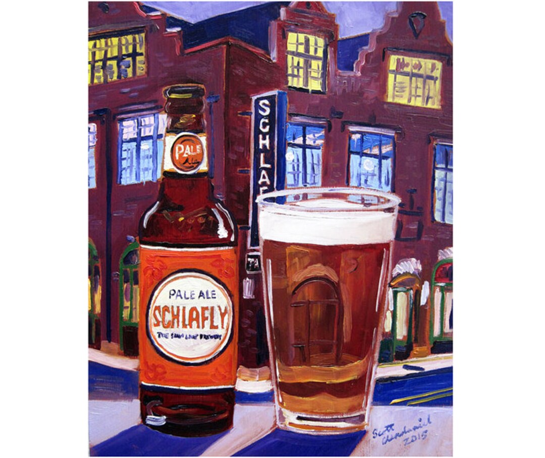 Schlafly Pale Ale, the Saint Louis Brewery, Missouri Brewery Poster, St ...
