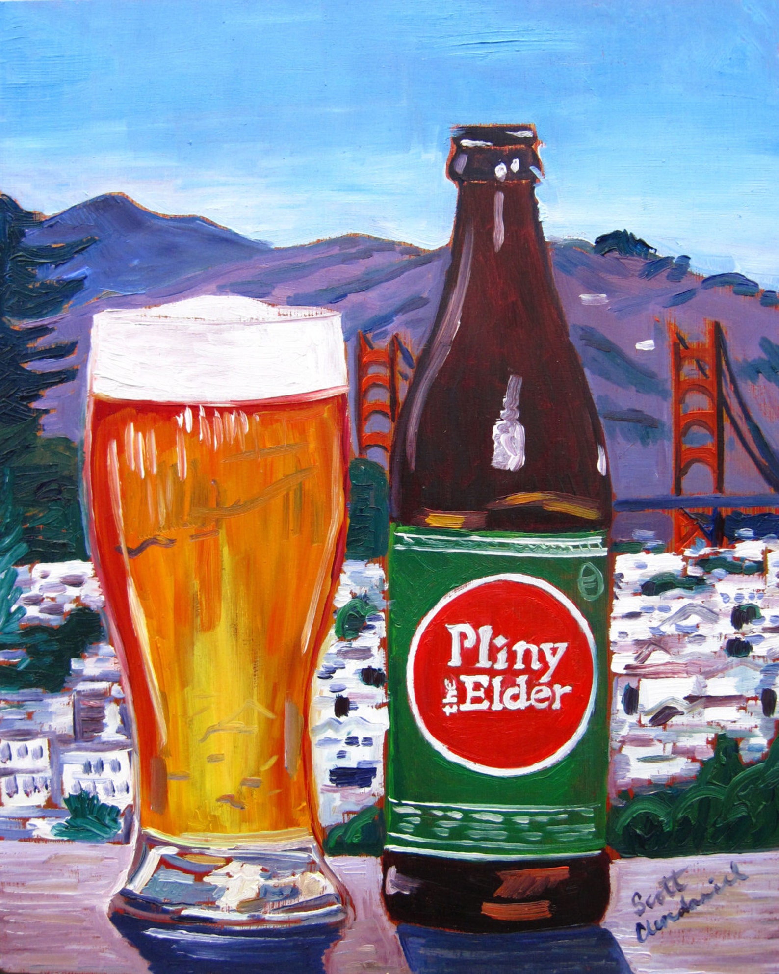 Custom Beer Painting Made to Order Personalized Beer Gift for | Etsy