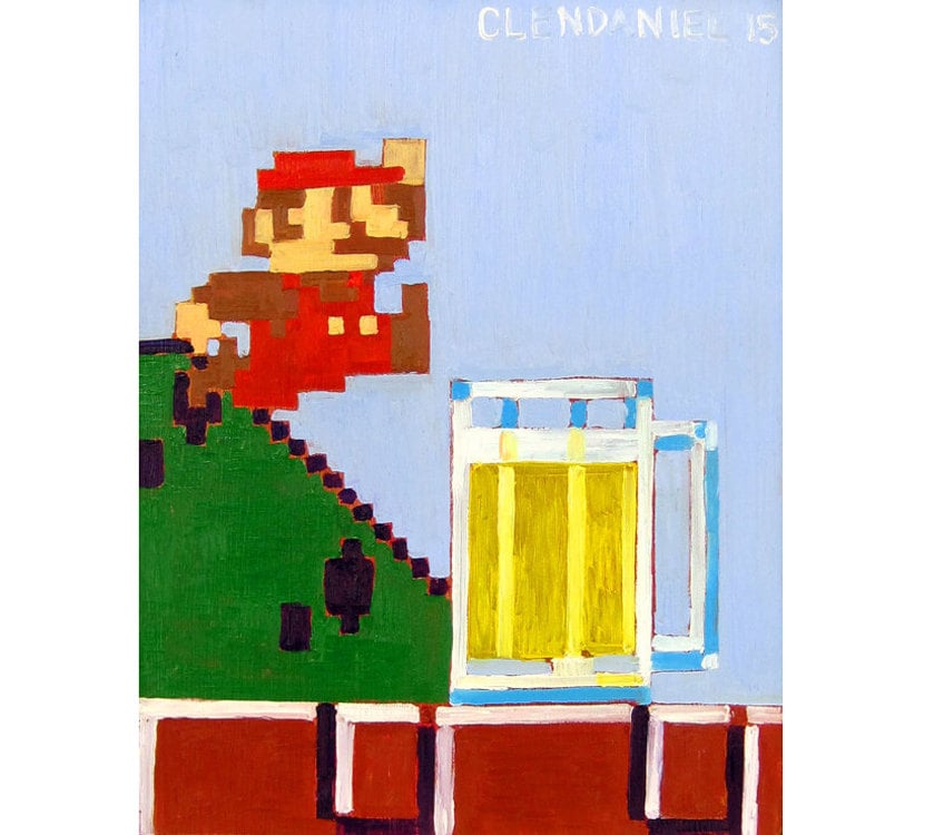 Nintendo Art, Funny Beer Poster, Video Game Art, Super Mario Brothers ...
