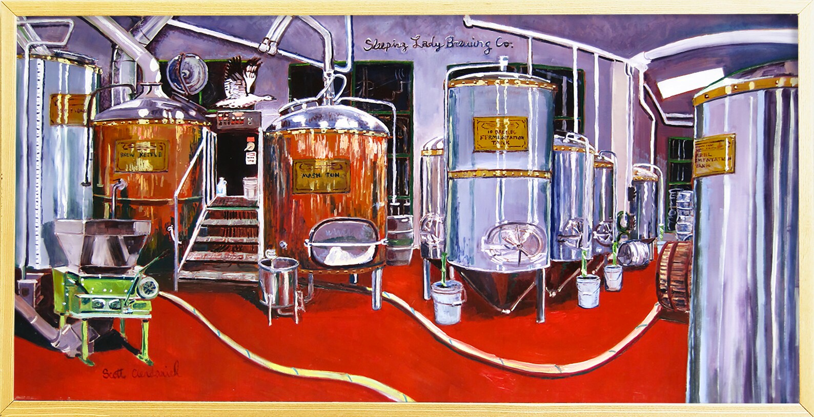 Brewery Oil Painting Beer Gift for Brewer Brewing Process - Etsy